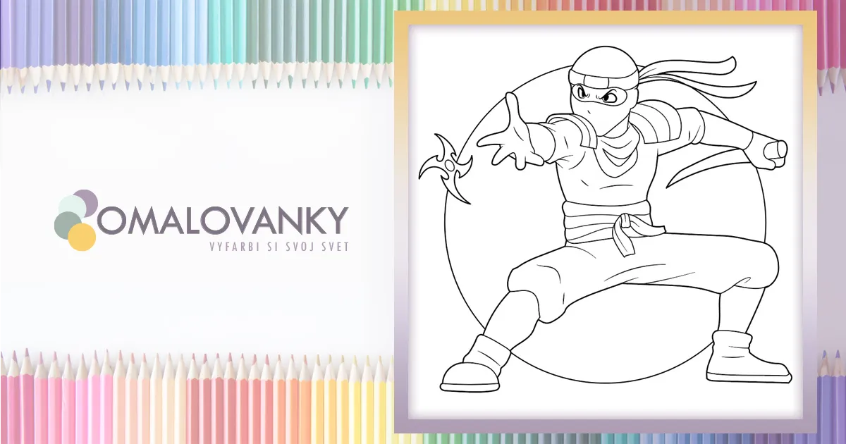 Ninja – Omalovanky.sk | Vyfarbi si svoj svet