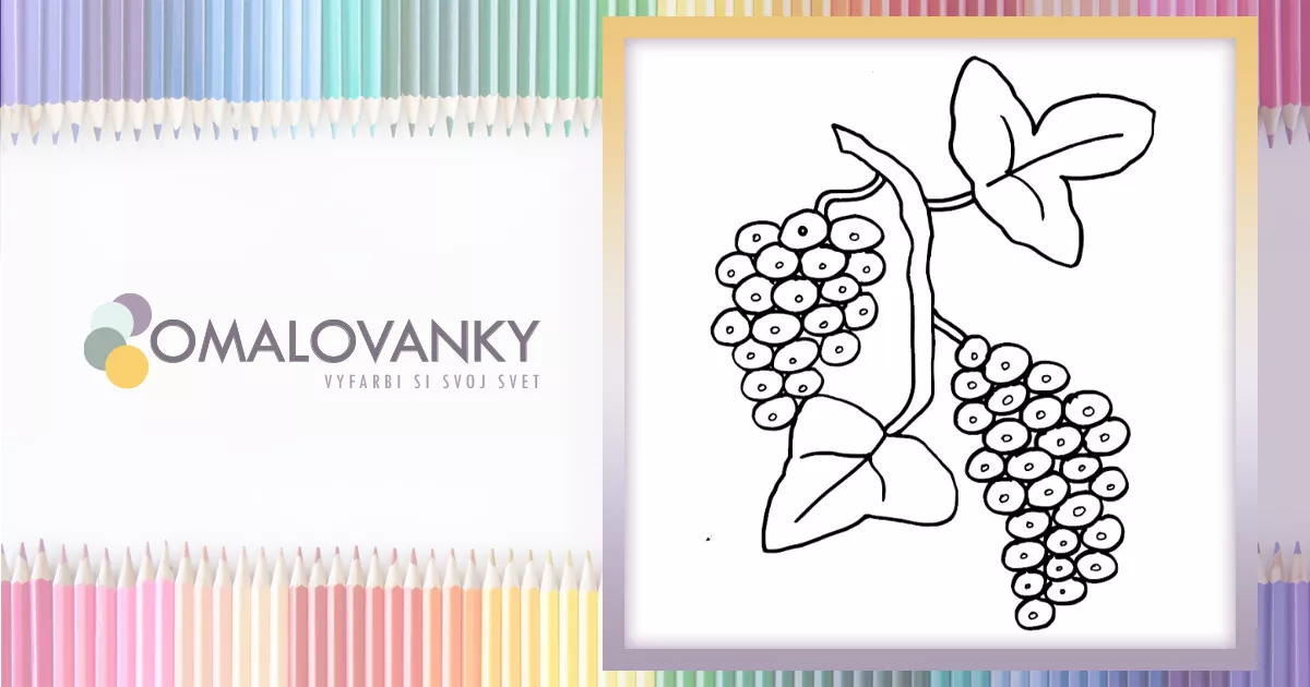 Hrozno – Omalovanky.sk | Vyfarbi si svoj svet