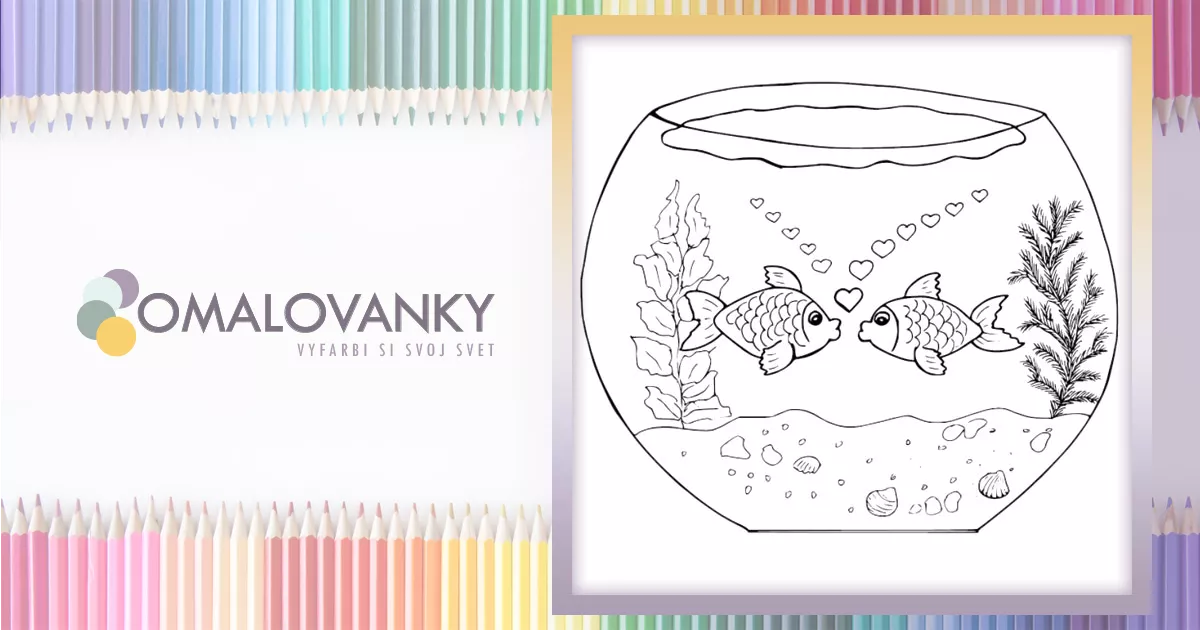 Ryby v akváriu – Omalovanky.sk | Vyfarbi si svoj svet